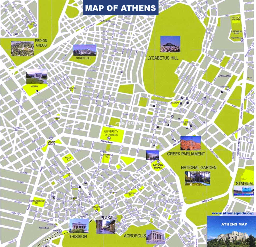 Where is Athens? Map of Athens Greece