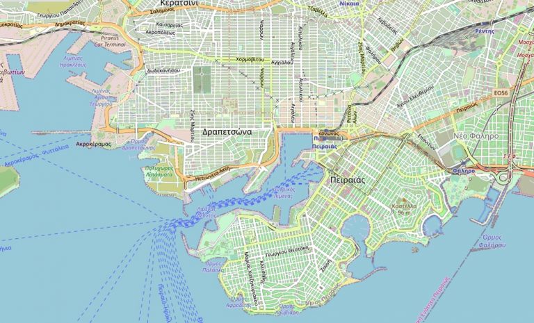 Map of Piraeus